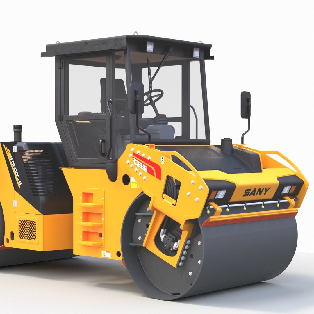 Road Roller 1 3D Model - TurboSquid 2004241