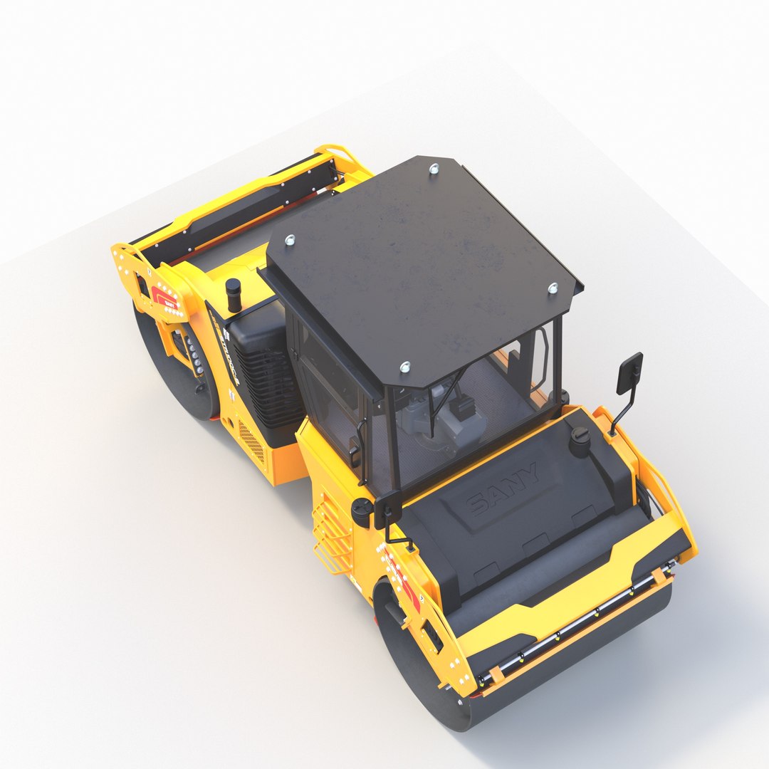Road Roller 1 3D Model - TurboSquid 2004241