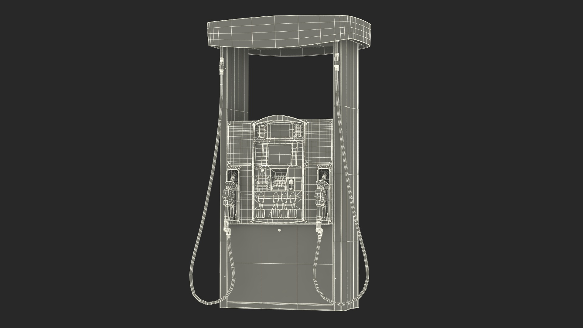 3D Gas Pump Blue Model - TurboSquid 2277635