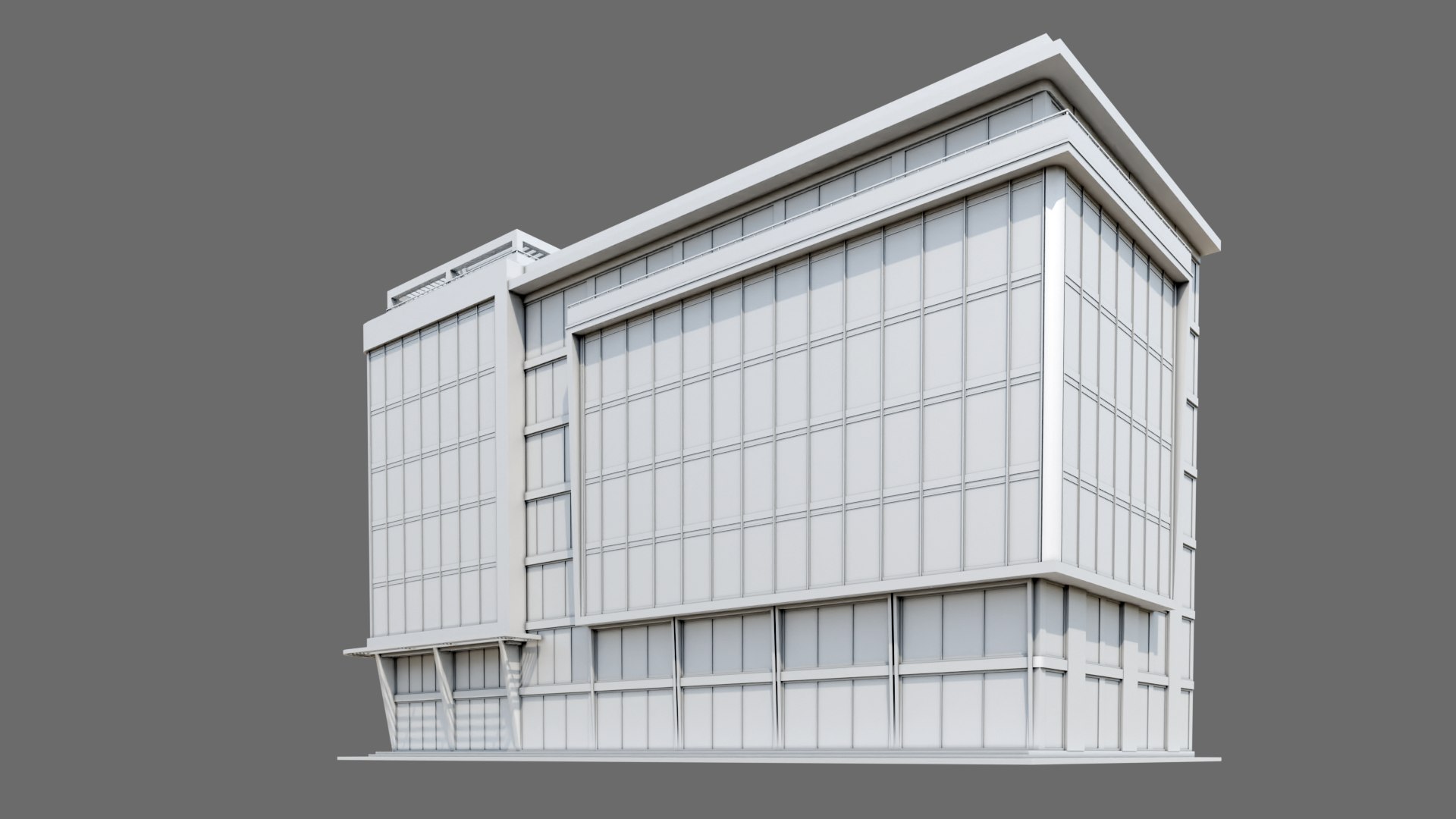 3D Office Building Model - TurboSquid 2029027