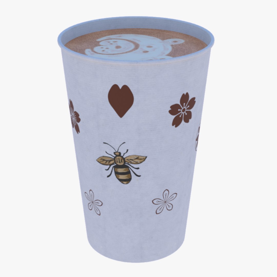 3D Model Coffee Cups Full PBR - TurboSquid 2359640