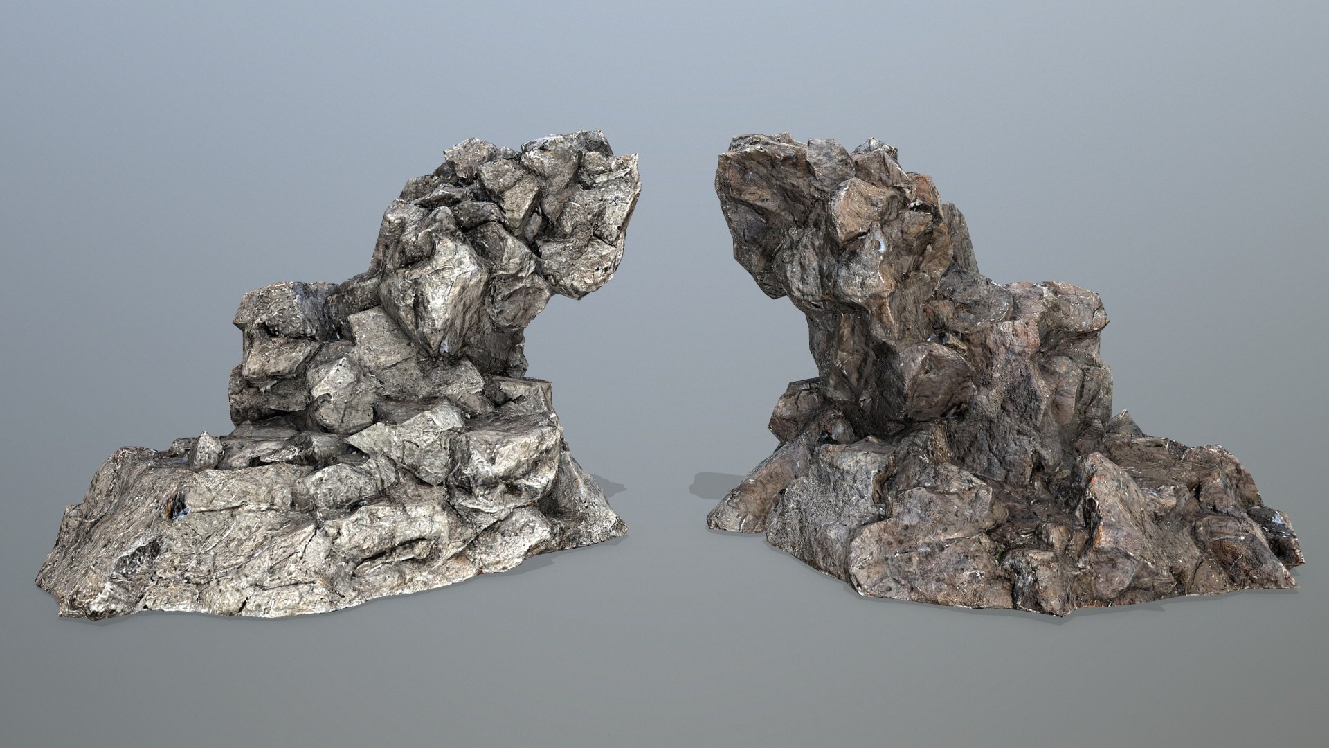 3D Cliff Rocks Model - TurboSquid 2254412