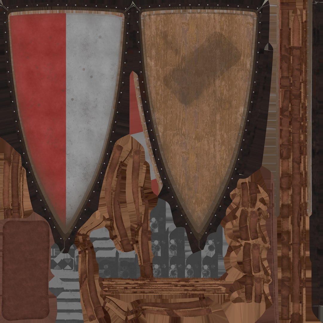 3D Model Medieval Kite Shield - TurboSquid 2017801