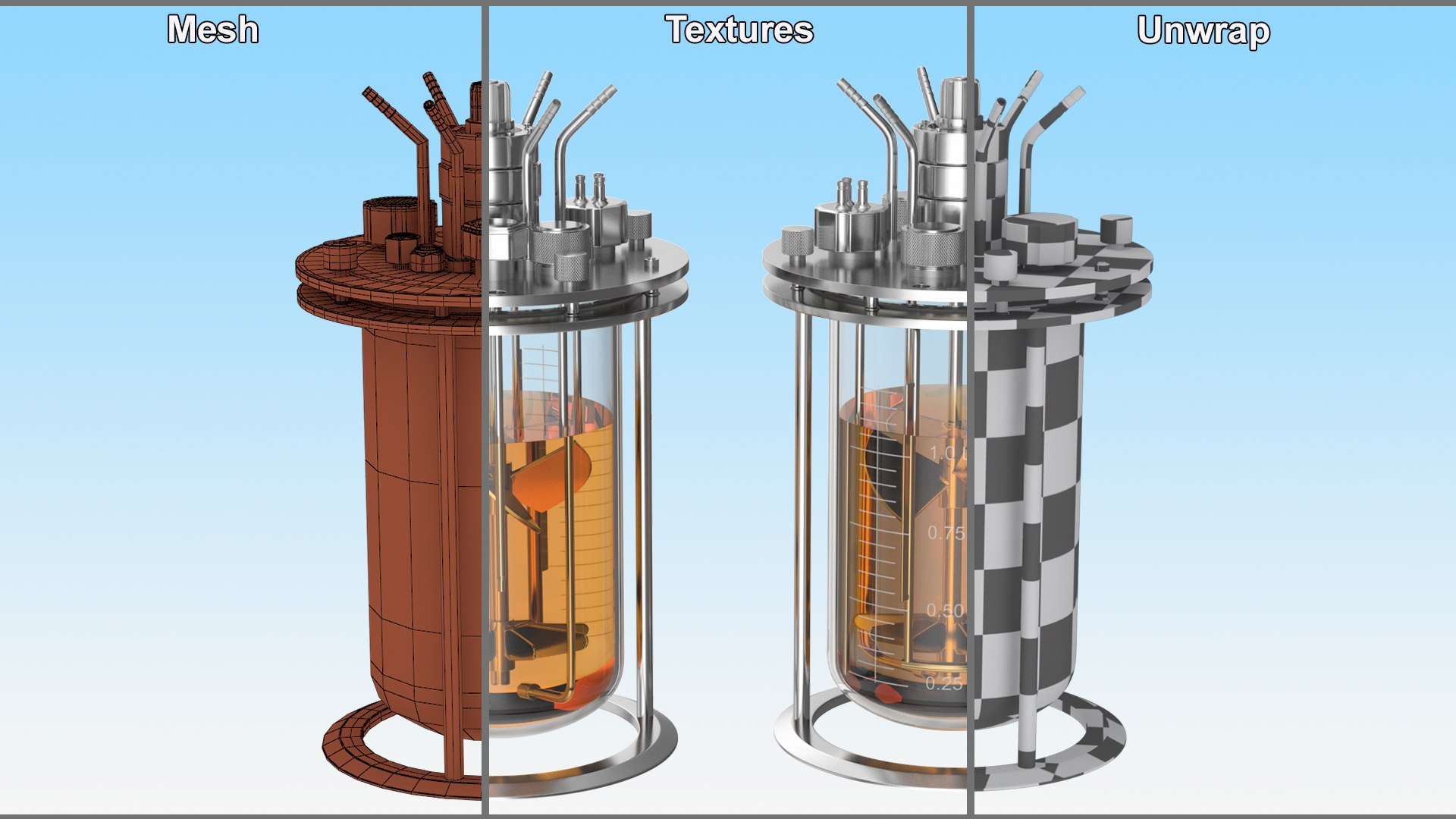 3D model Small Glass Bioreactor - TurboSquid 2005917