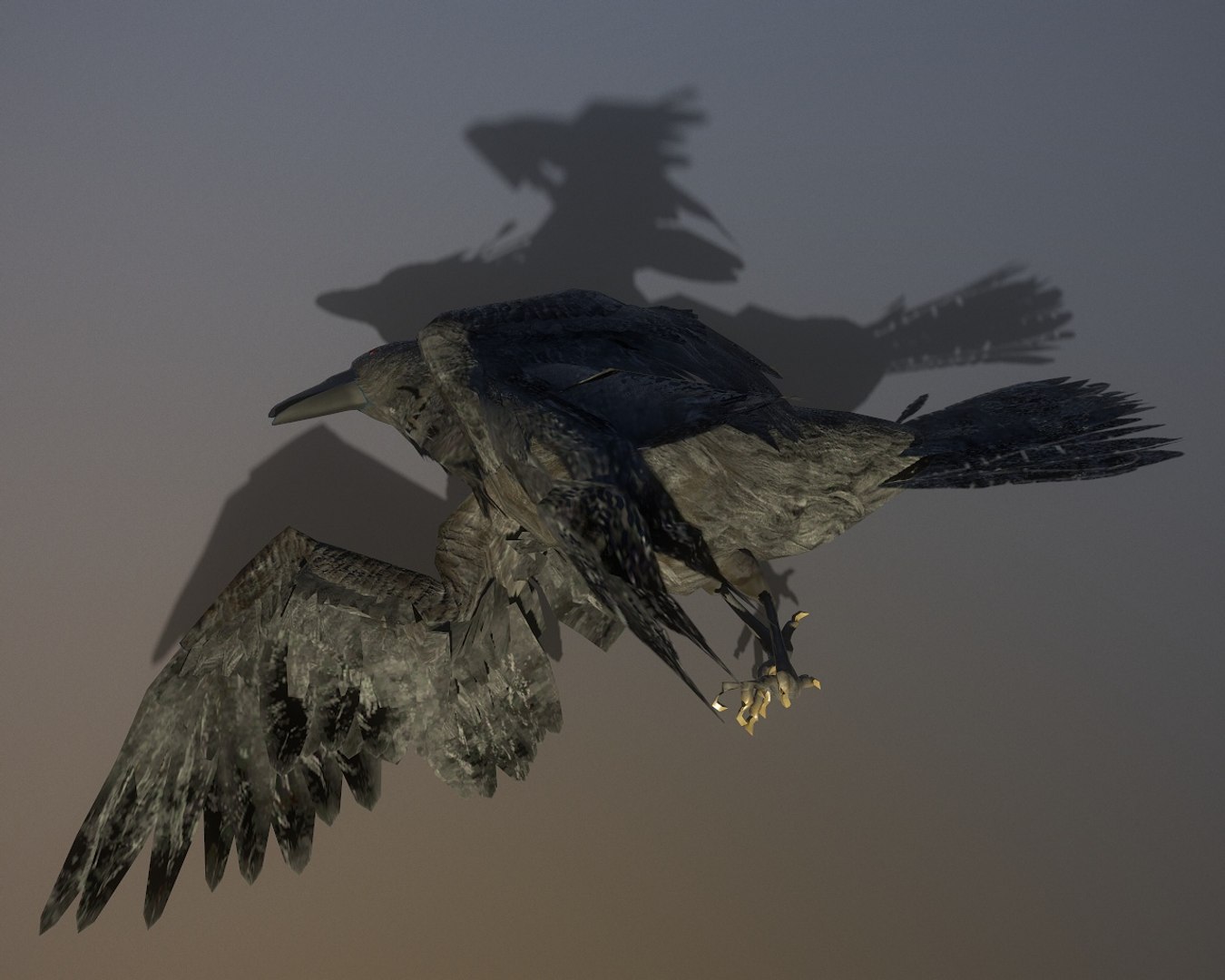 3D Wounded Raven Animation Pbr Low-poly 3D Model - TurboSquid 1719847