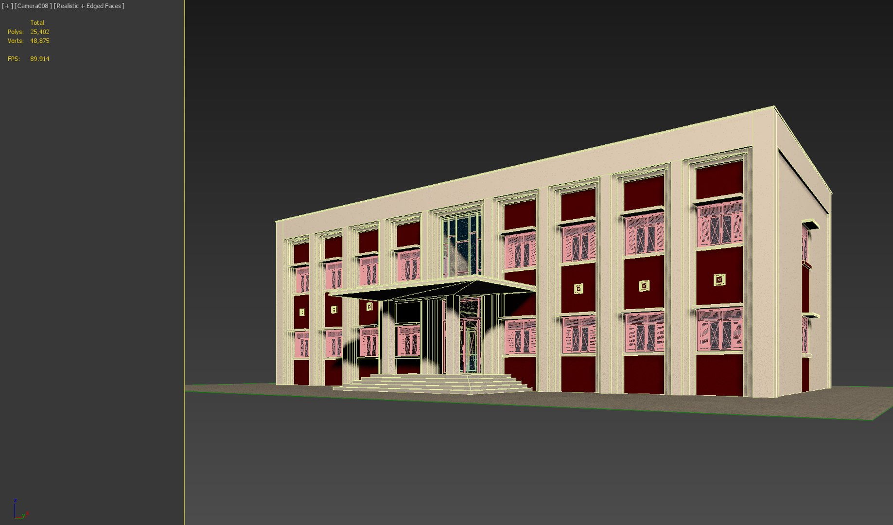 3D City Hall Municipal Building - TurboSquid 1598446