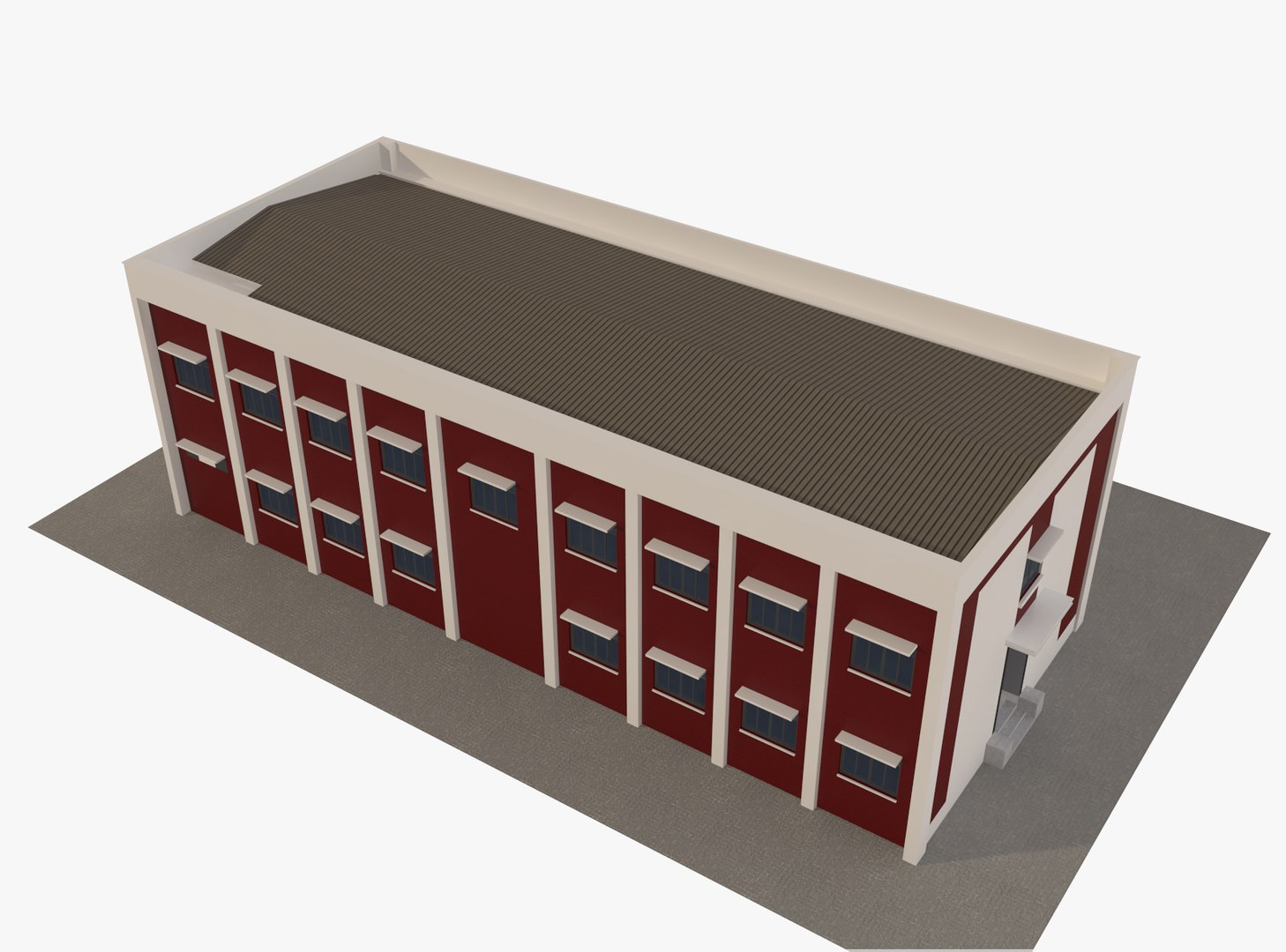 3D City Hall Municipal Building - TurboSquid 1598446