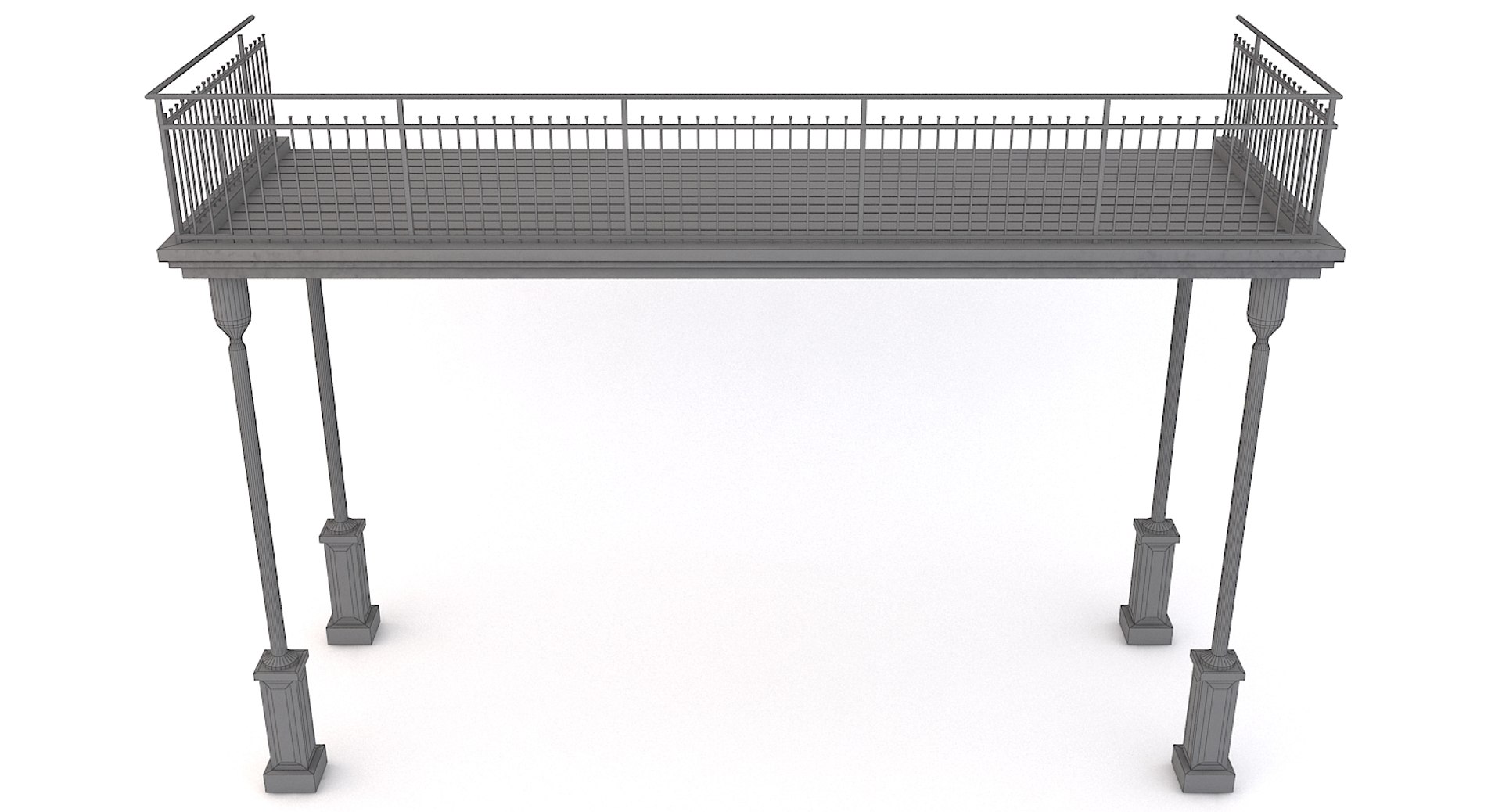 Realistic Balcony Model - TurboSquid 1411745