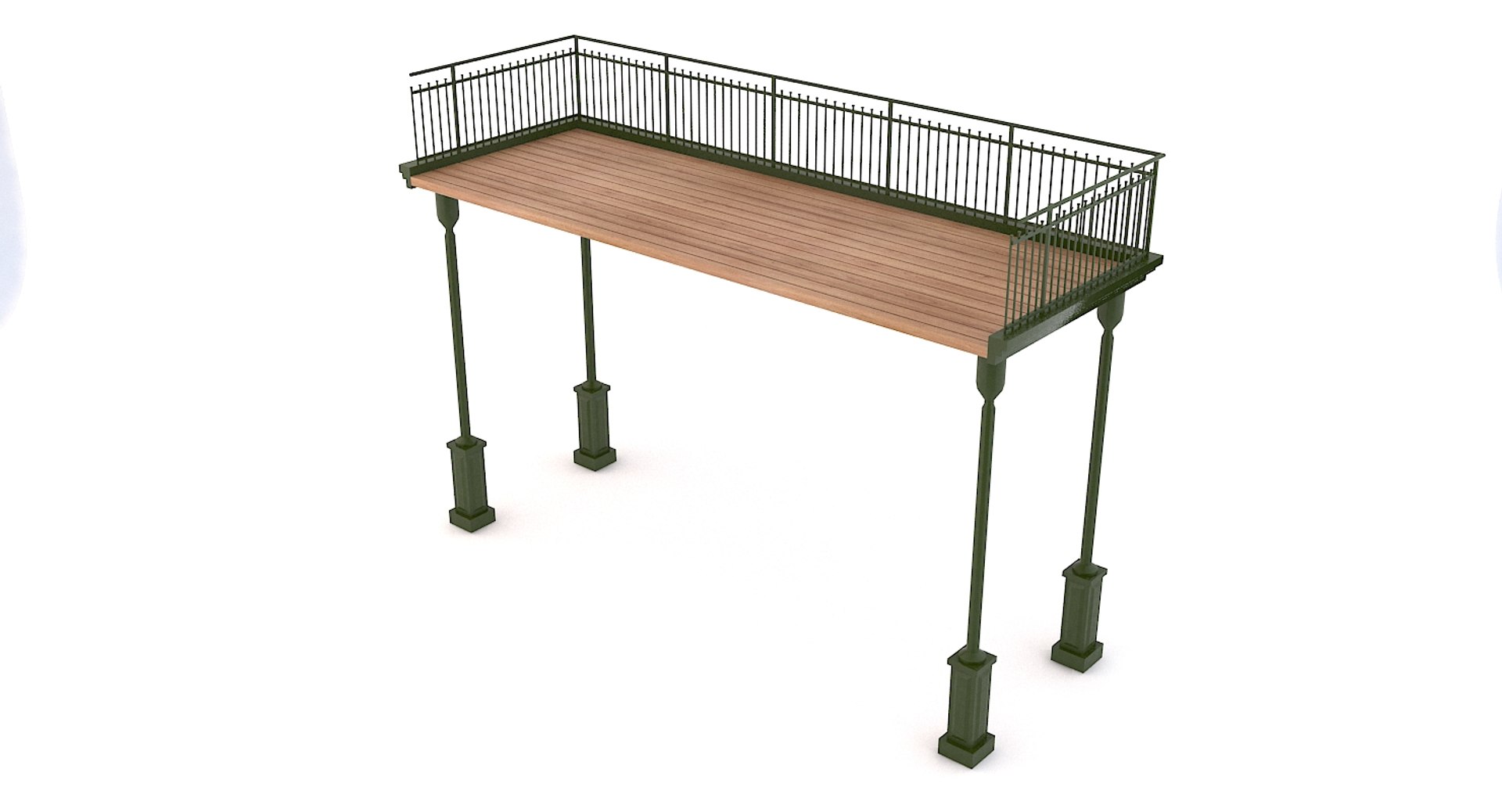 Realistic Balcony Model - TurboSquid 1411745