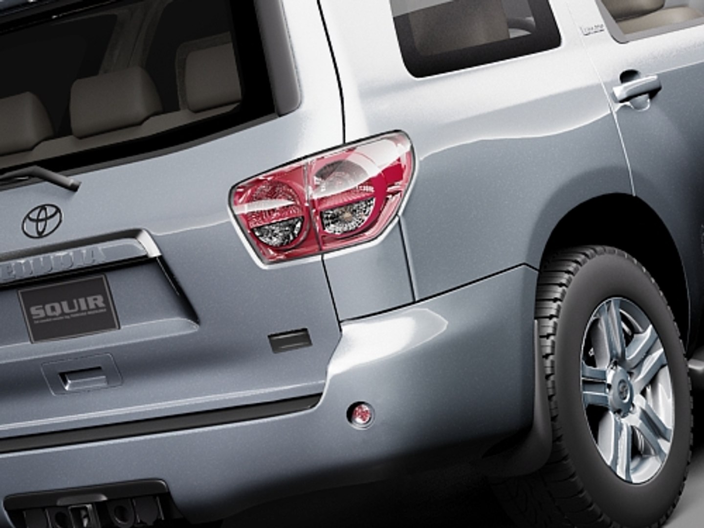 toyota sequoia suv 3d model