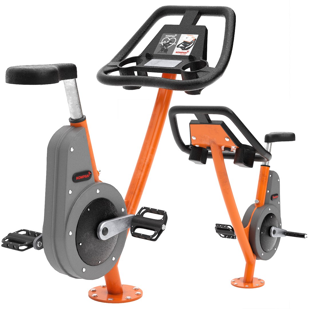 3D Model Outdoor Fitness Bike - TurboSquid 1964402