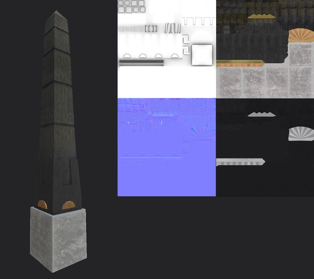 Obelisk 3D Model - TurboSquid 1301092