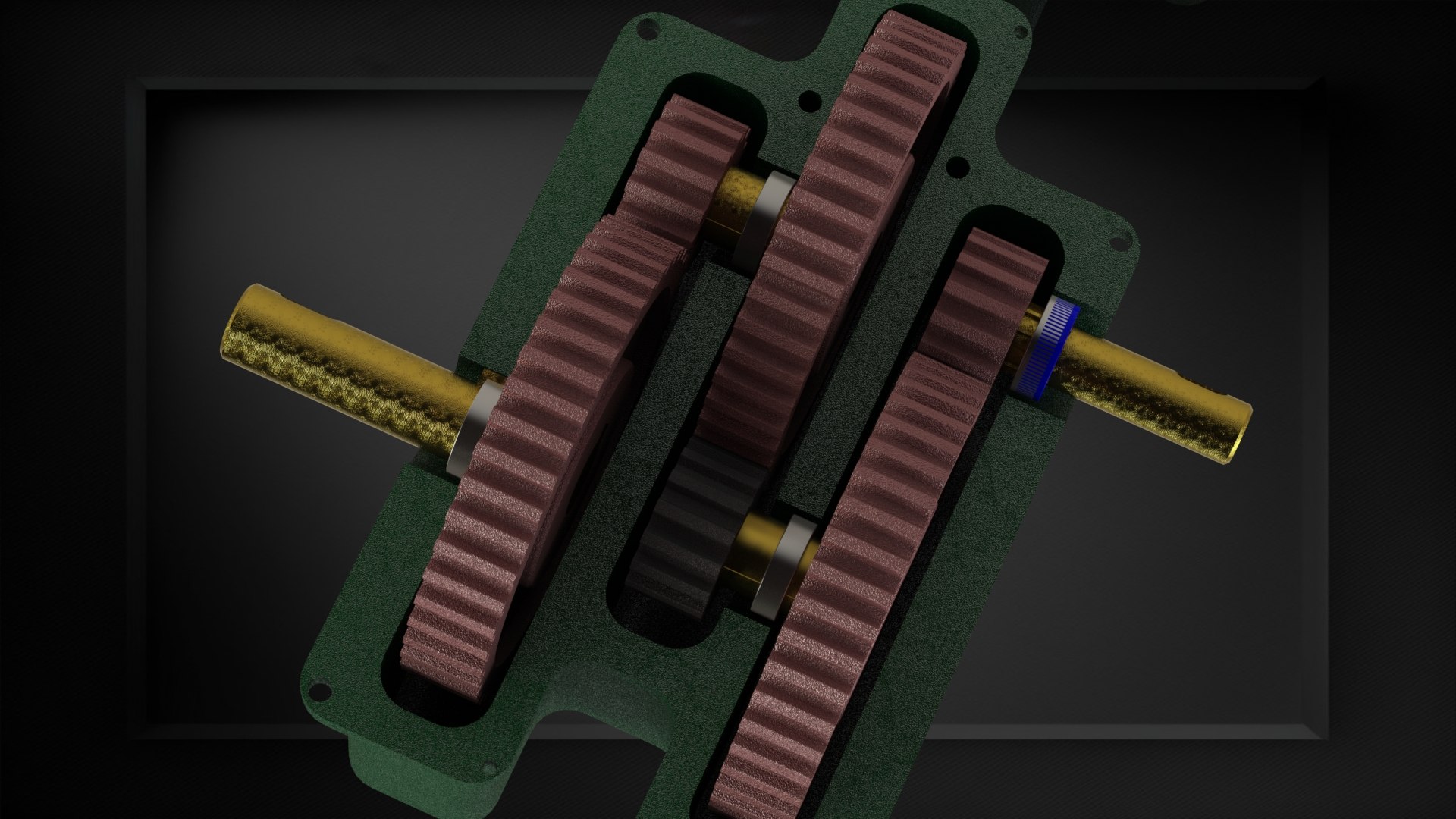 Spur Gear Speed Reducer 3D Model - TurboSquid 2348413