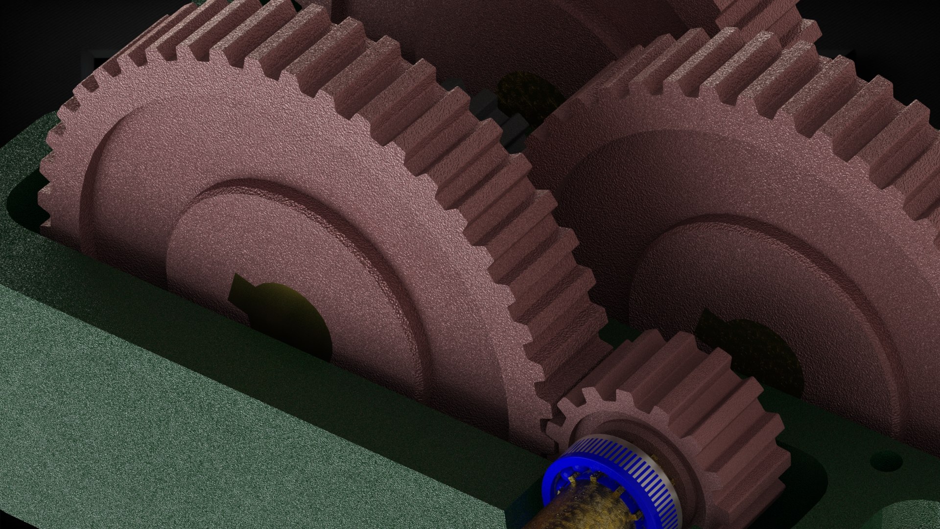 Spur Gear Speed Reducer 3D Model - TurboSquid 2348413