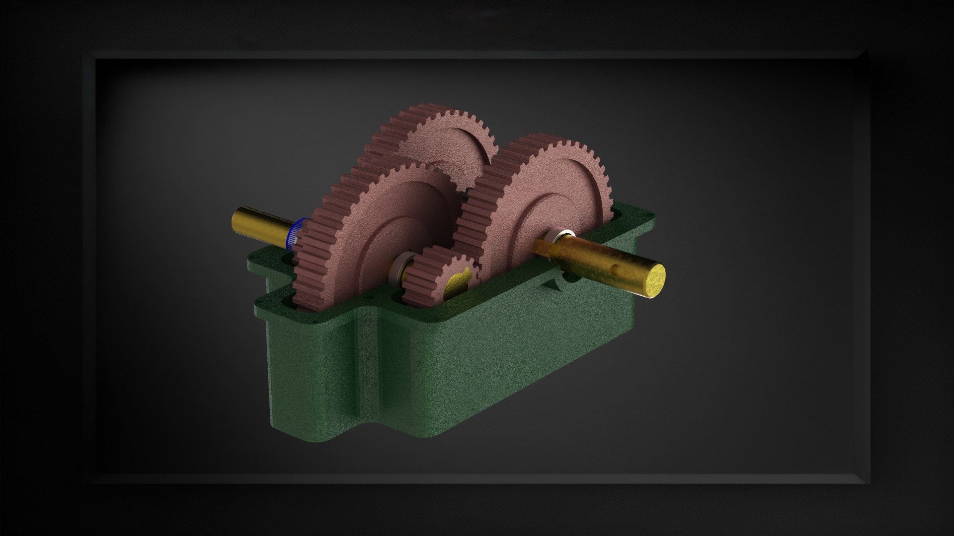 Spur Gear Speed Reducer 3D Model - TurboSquid 2348413