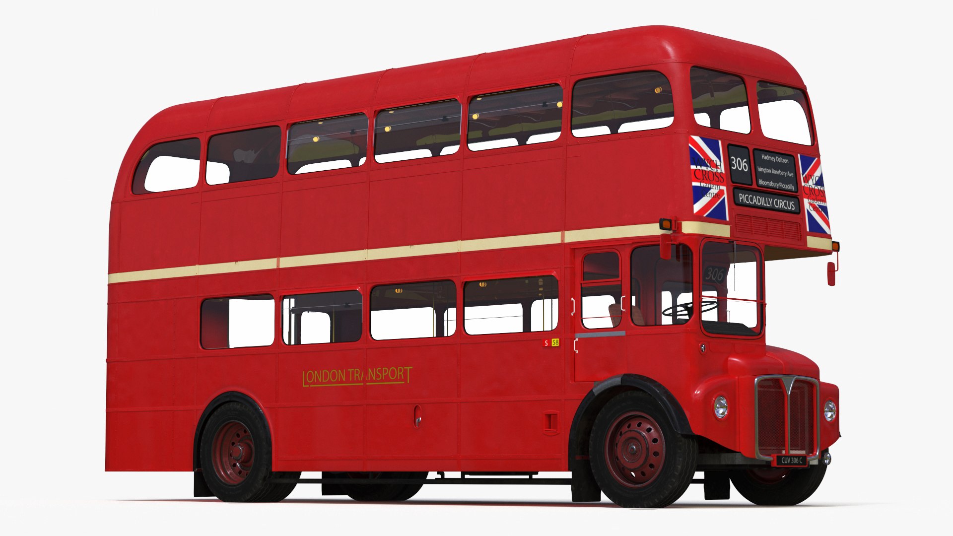 3D London Double Decker Bus Model - TurboSquid 2387252