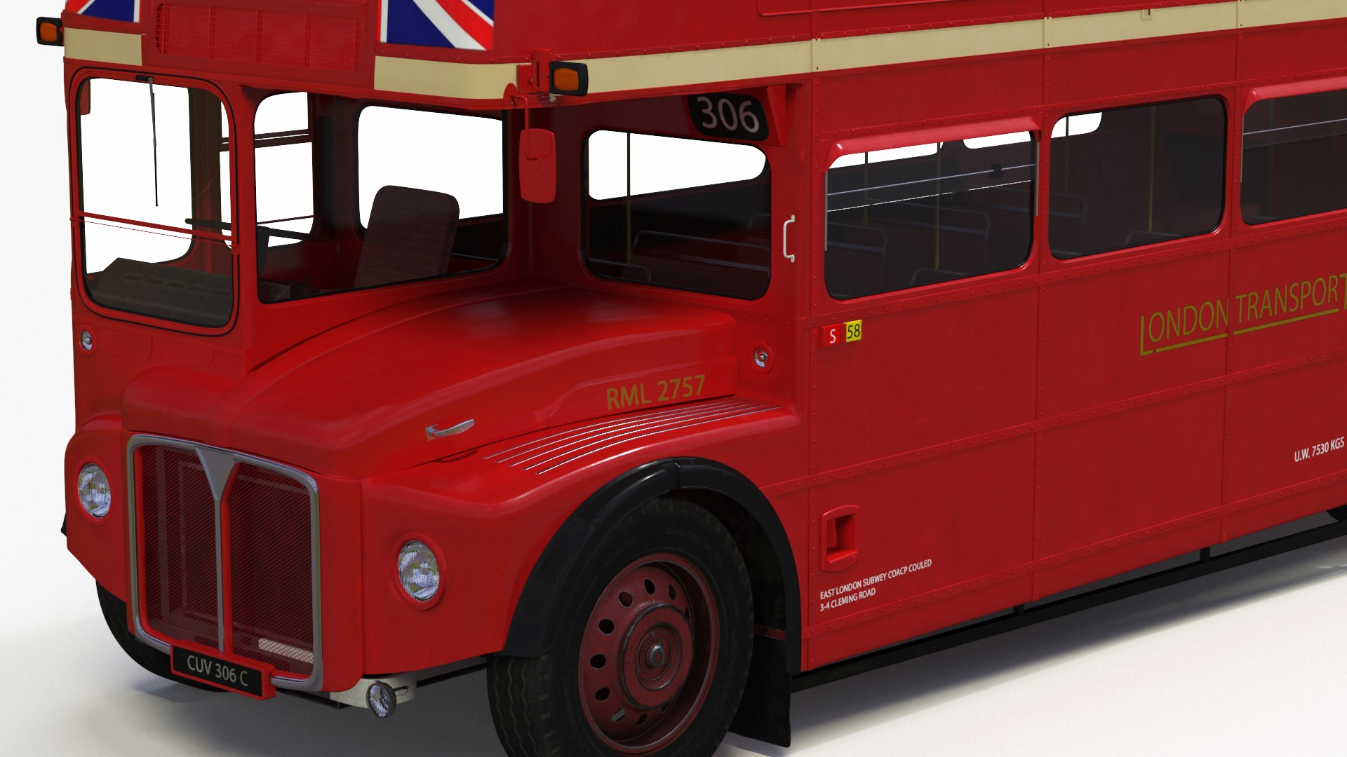 3D London Double Decker Bus Model - TurboSquid 2387252