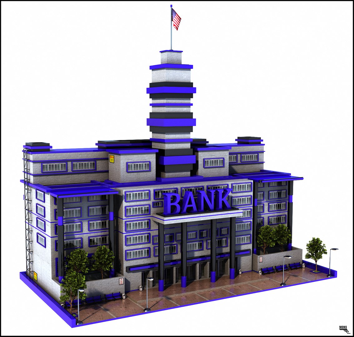 3d Model Bank Building