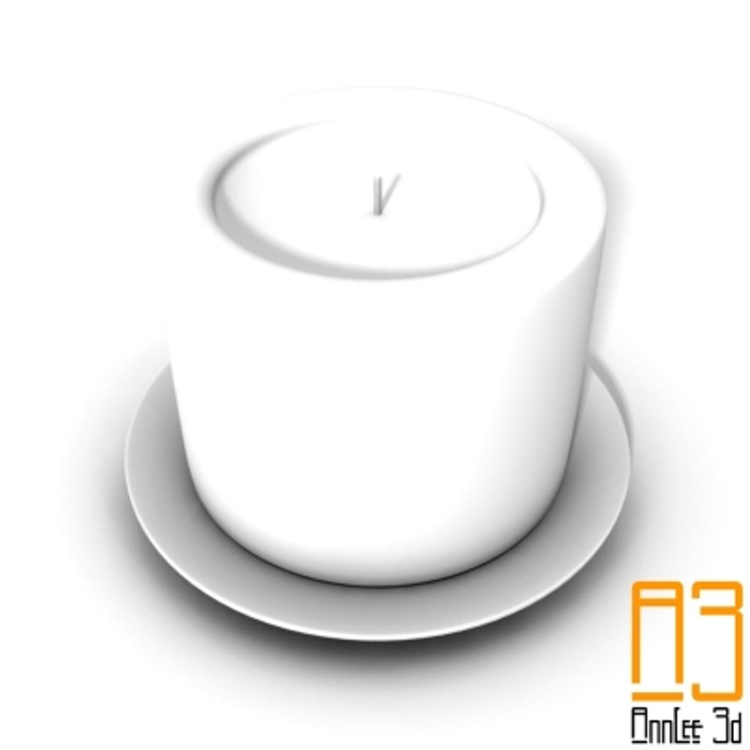 Candlestick Candle Obj Free