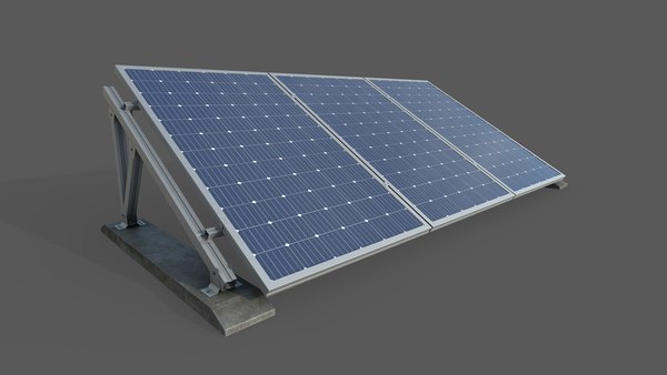 3D Solar Panel 1 With PBR 4K 8K model - TurboSquid 1756218