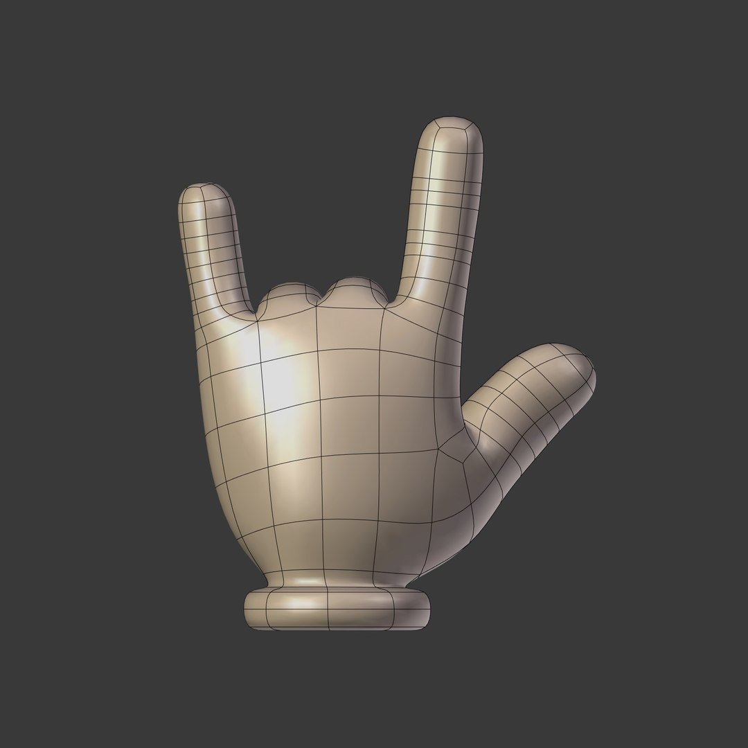 3D Cartoon Hand Model - TurboSquid 1368083