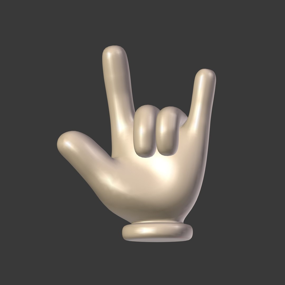 3D Cartoon Hand Model - TurboSquid 1368083