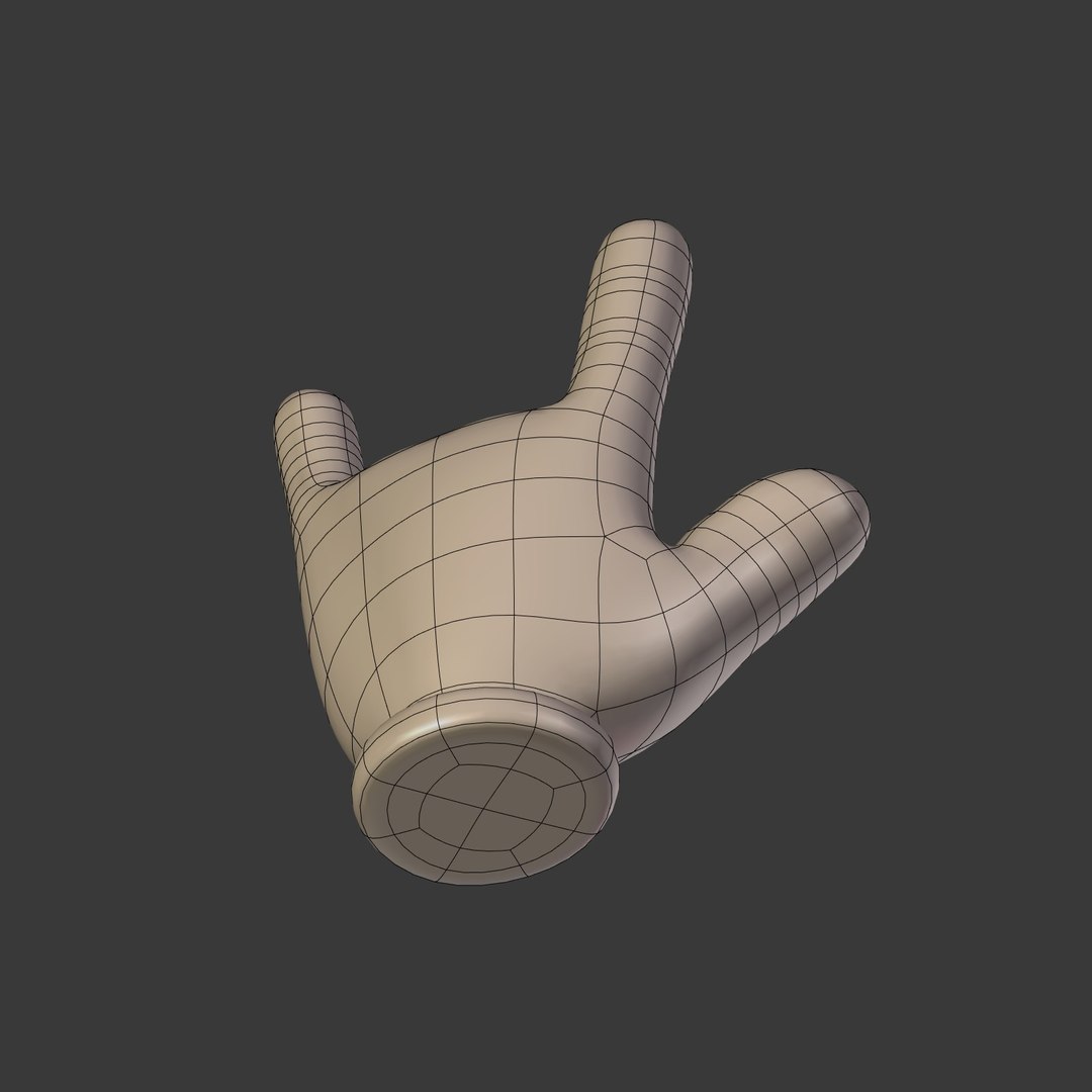 3D Cartoon Hand Model - TurboSquid 1368083