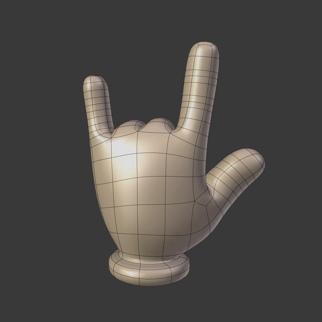 3D Cartoon Hand Model - TurboSquid 1368083