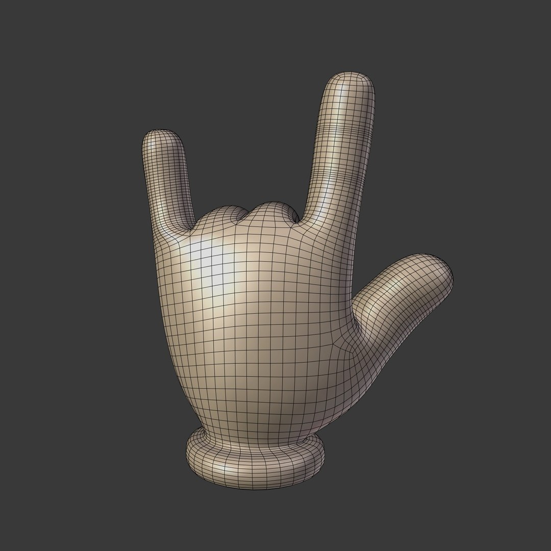 3D Cartoon Hand Model - TurboSquid 1368083