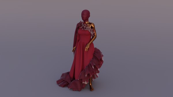 3D Dress model - TurboSquid 1946168