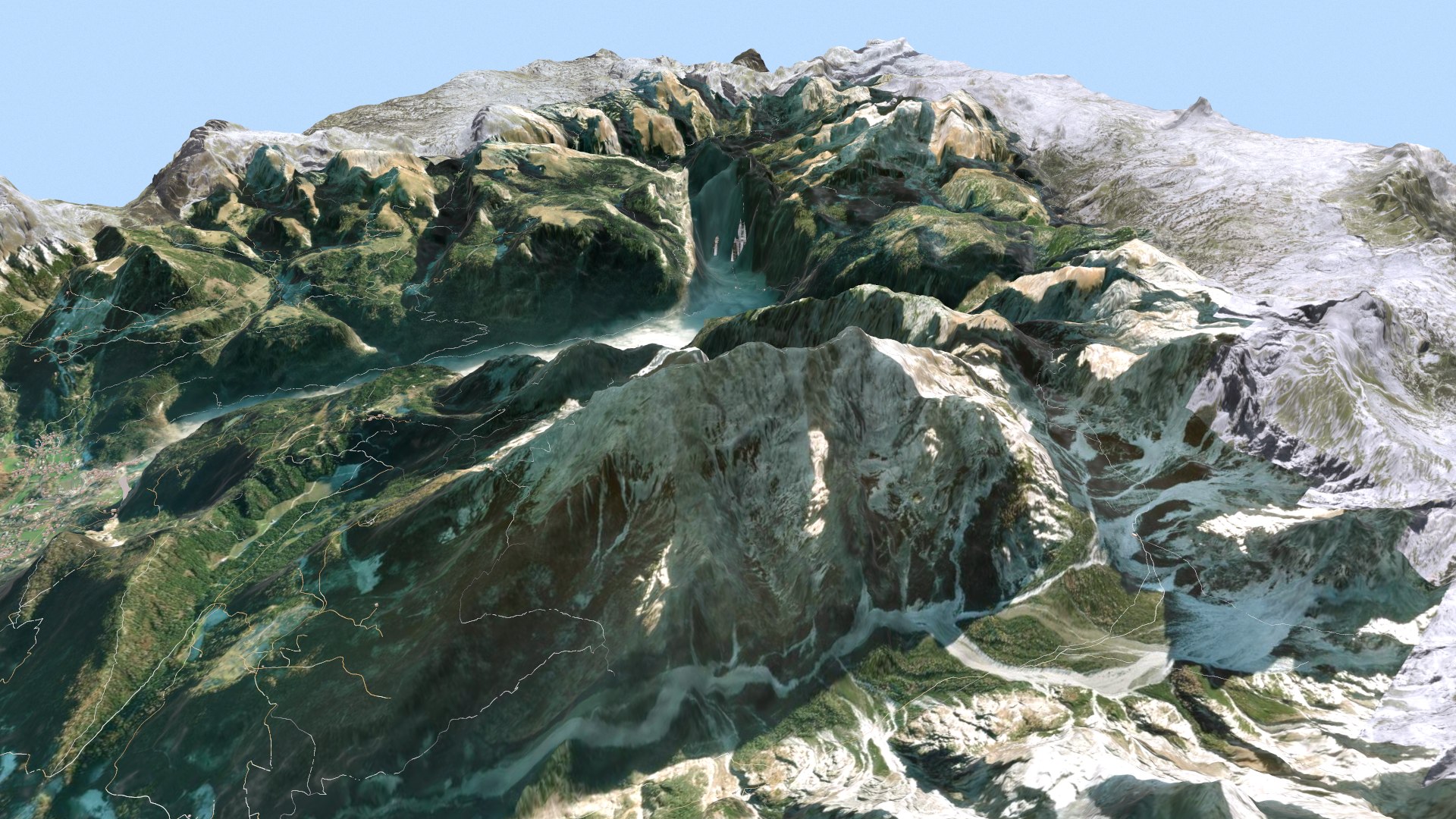 Mountain Landscape Alps Switzerland 3D Model - TurboSquid 1738558