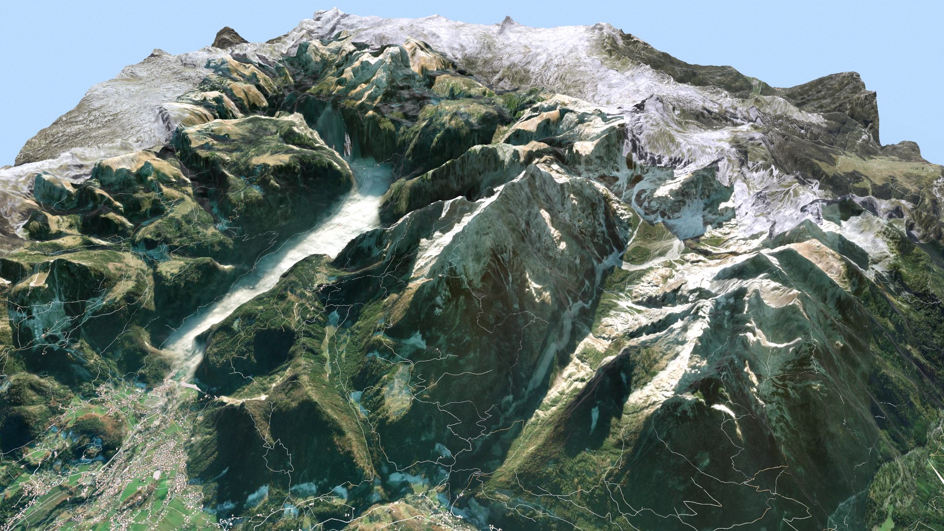 Mountain Landscape Alps Switzerland 3D Model - TurboSquid 1738558