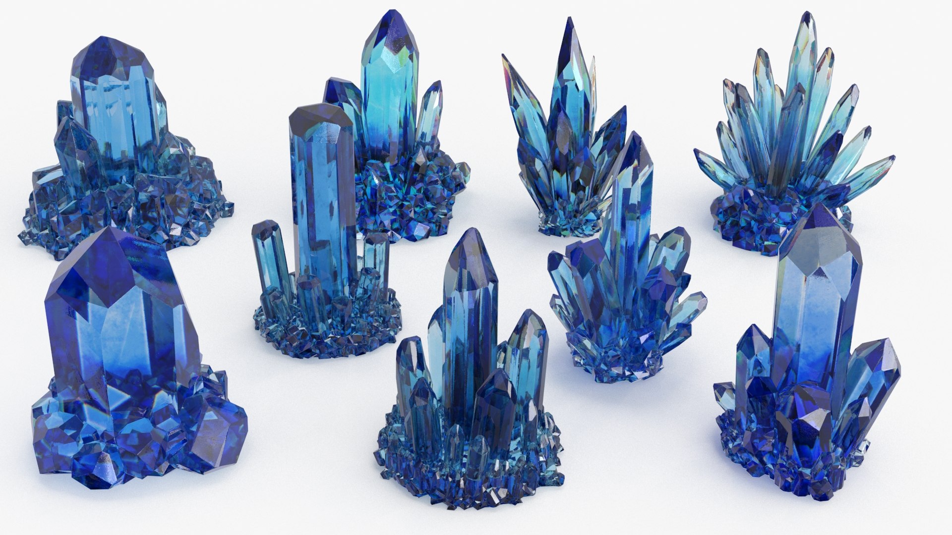 Crystal Color Big Collection 3D Model - TurboSquid 2154707