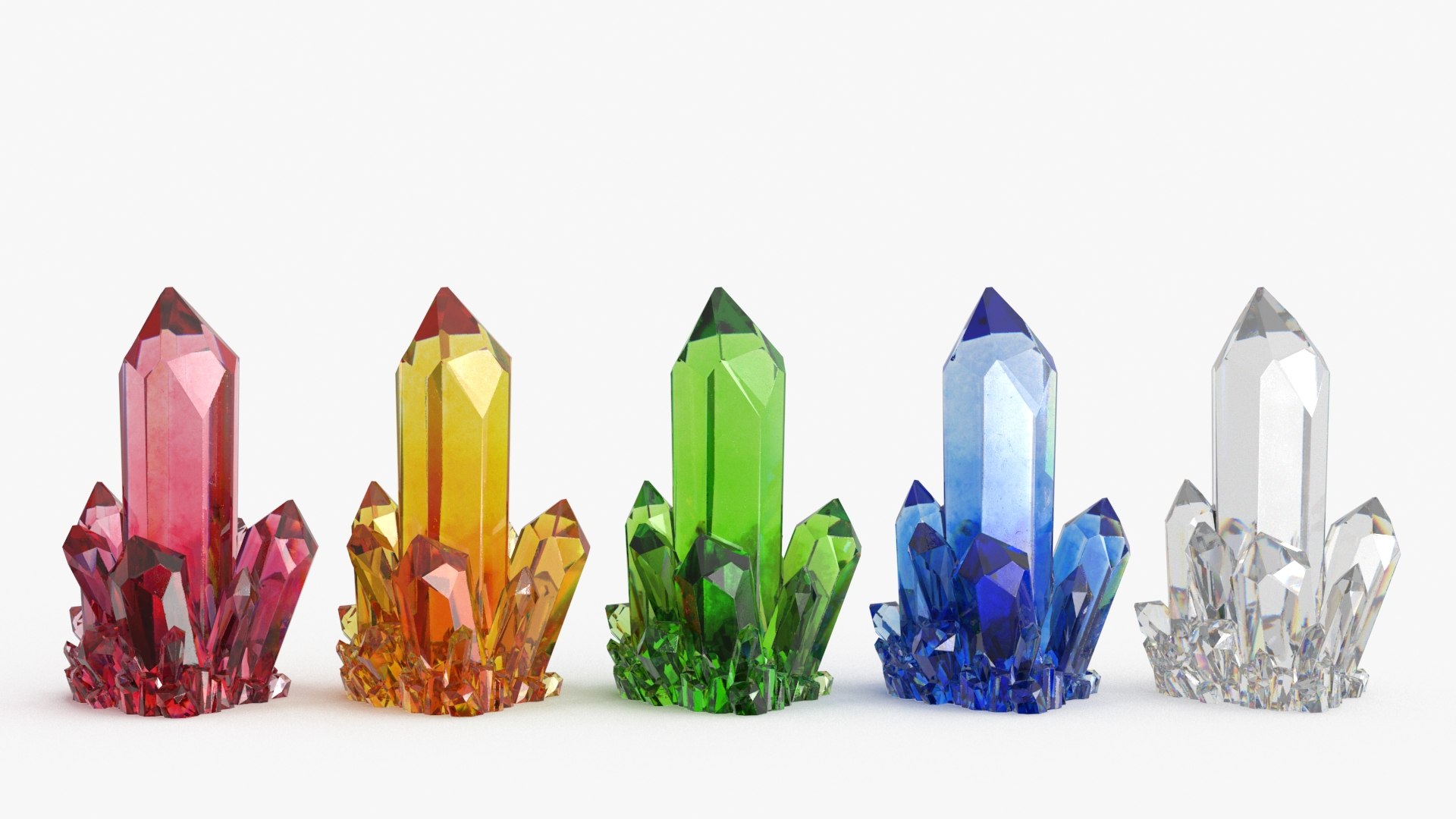 Crystal Color Big Collection 3D Model - TurboSquid 2154707