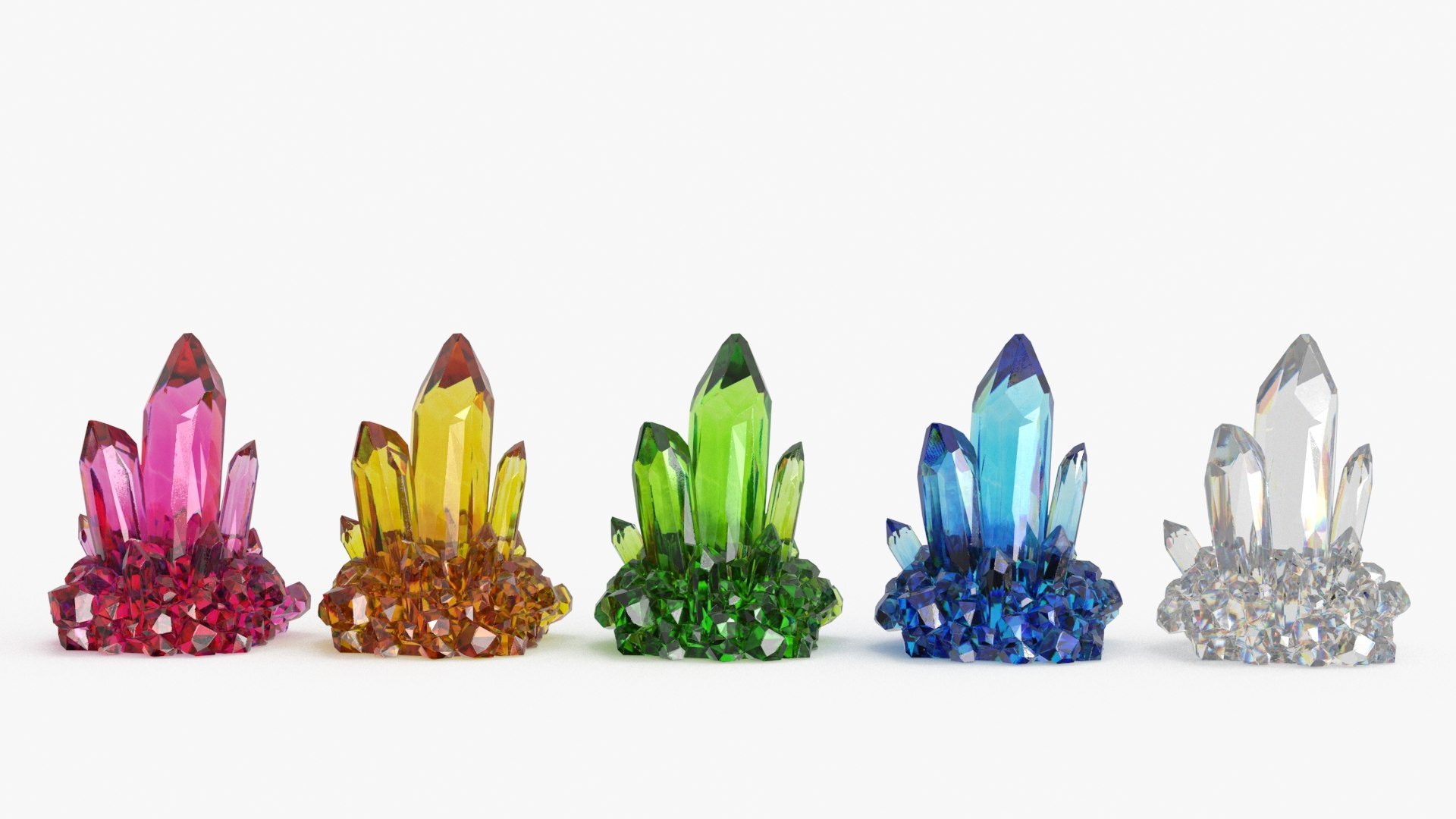 Crystal Color Big Collection 3D Model - TurboSquid 2154707