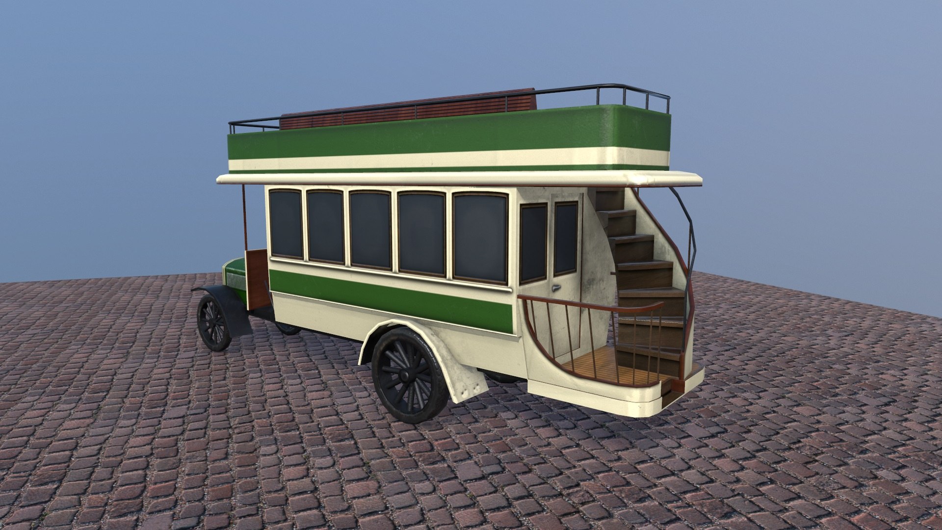Low-poly Bus Gaggenau C40 3d 3ds
