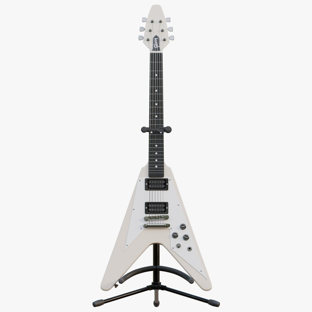 Flying V Electric Guitars PBR 3D Model - TurboSquid 2422999