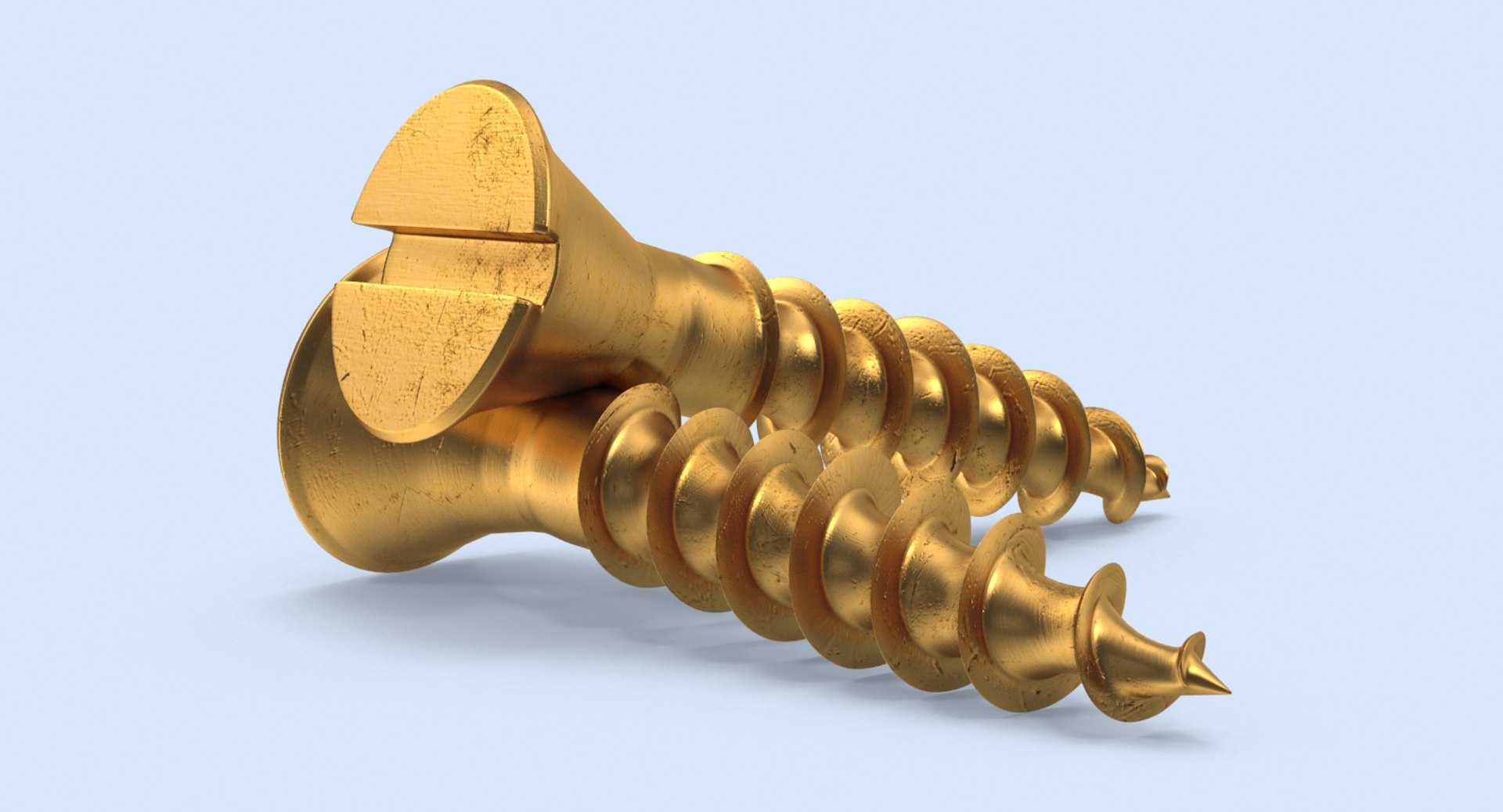 3d wood screws 1 inch model