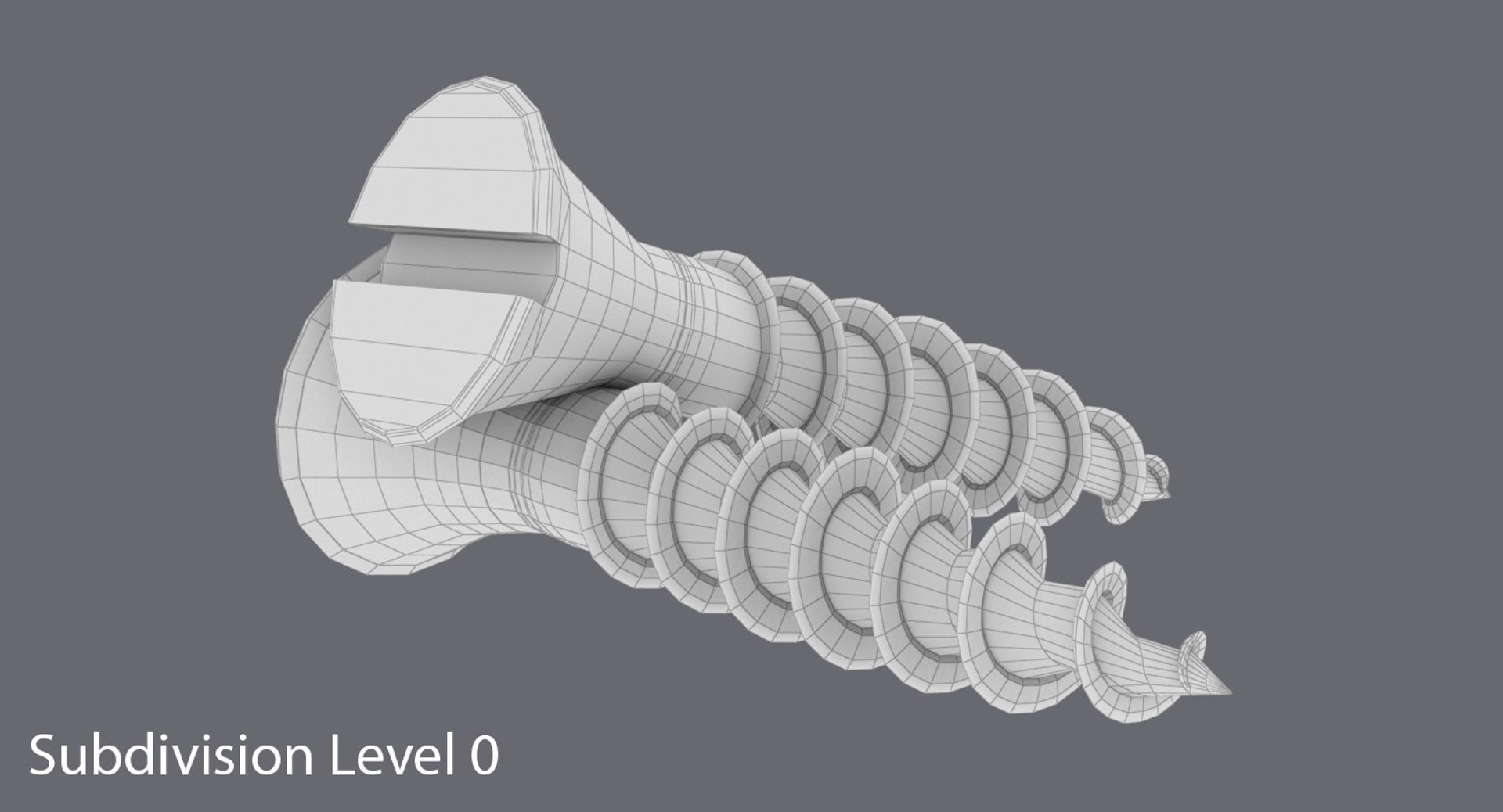 3d wood screws 1 inch model