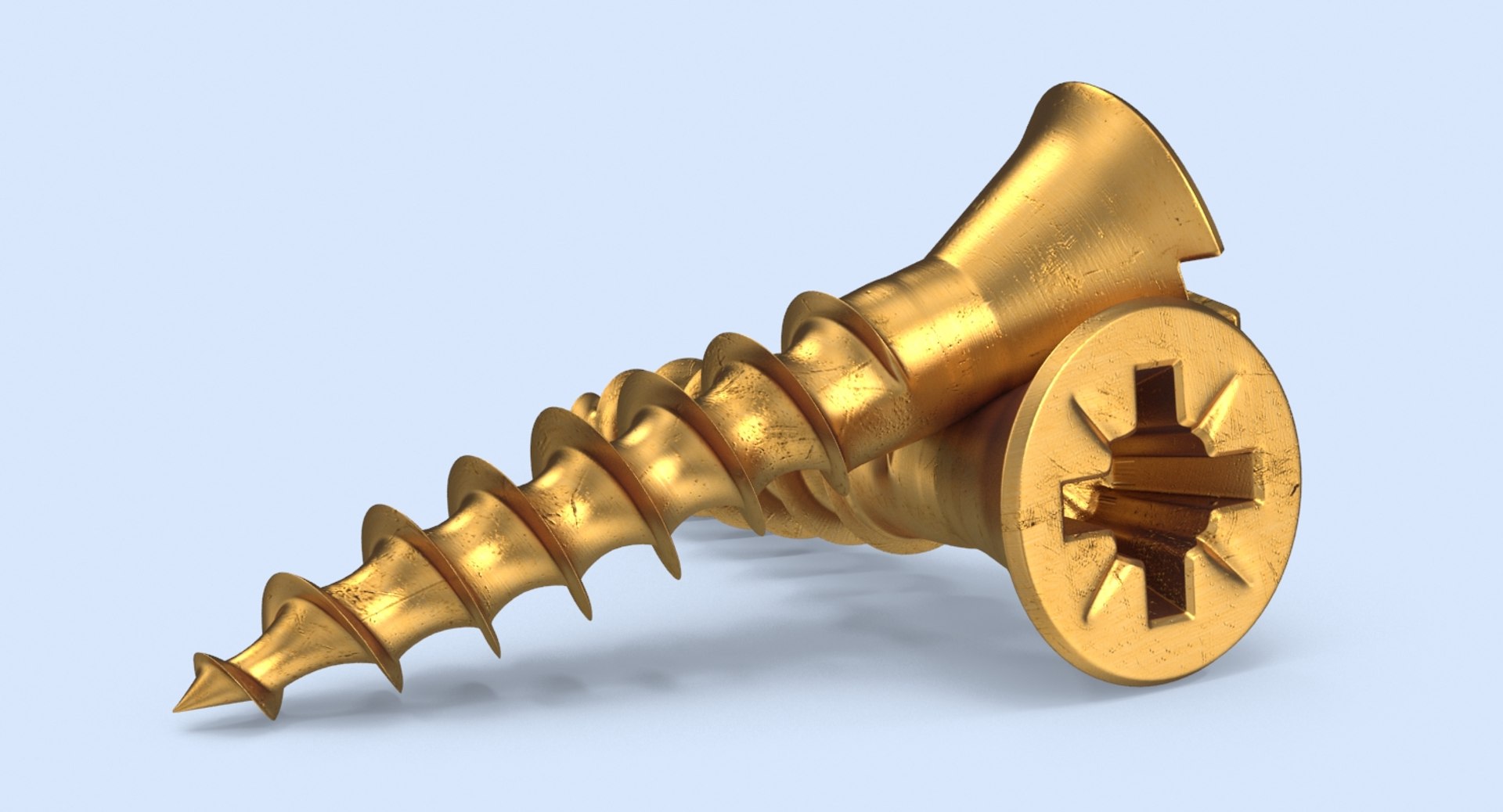 3d wood screws 1 inch model