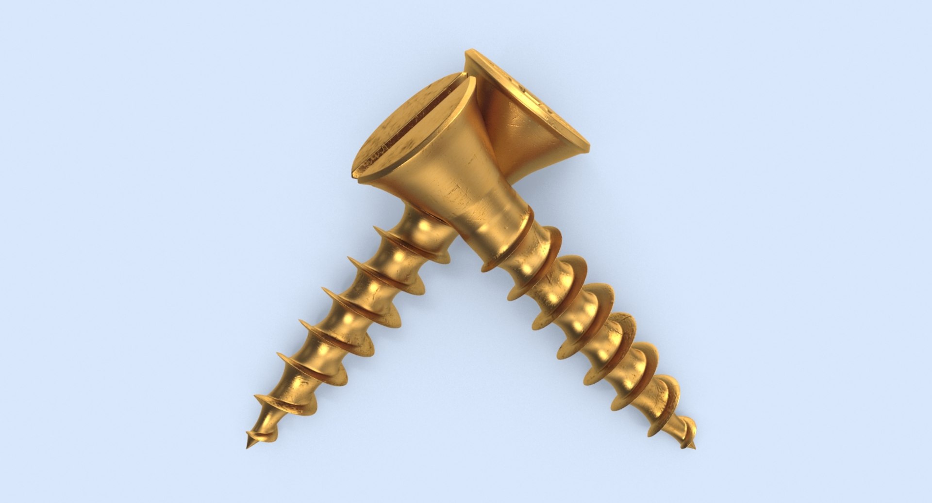 3d wood screws 1 inch model