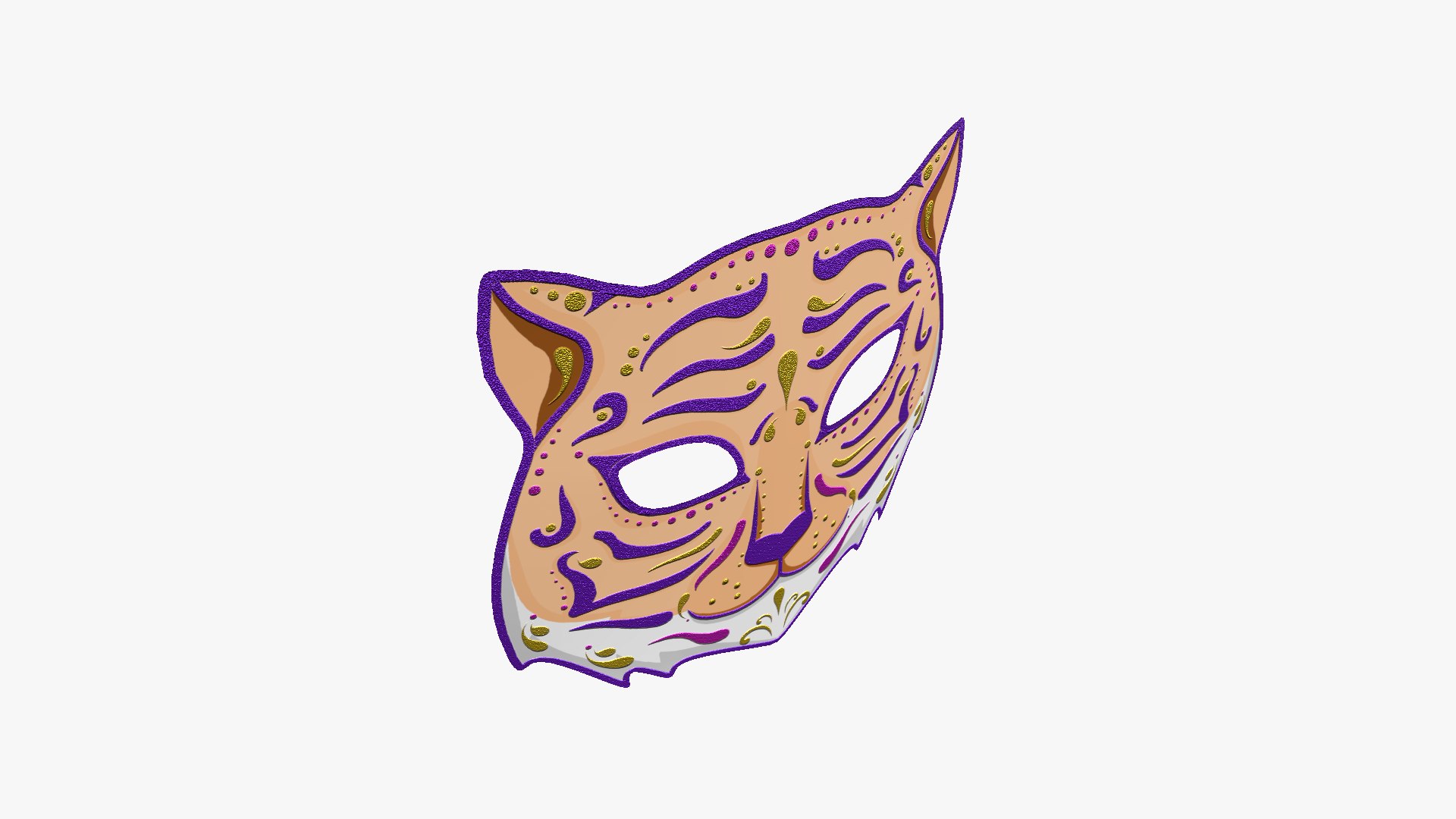 3D Tiger Mask Paper 04 - Character Design Fashion - TurboSquid 2386377