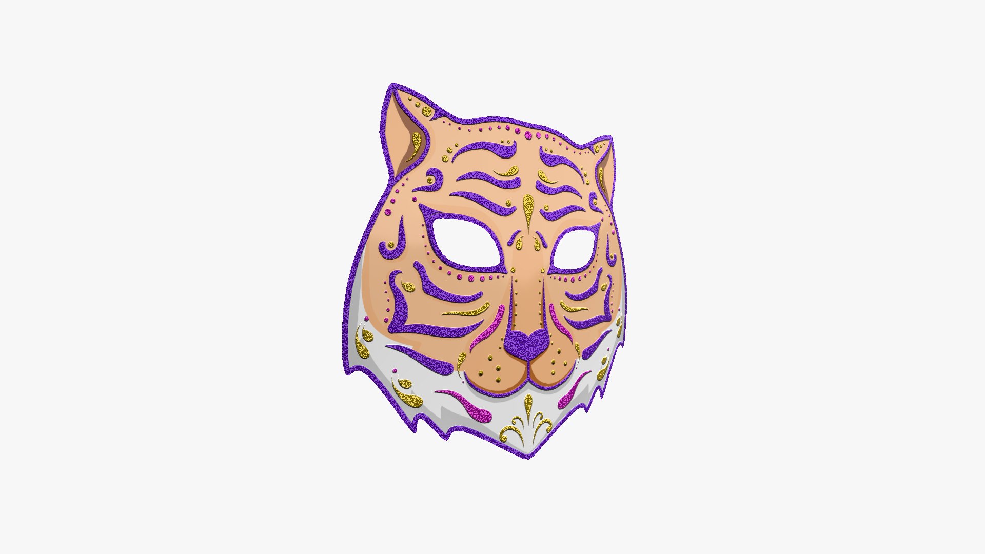 3D Tiger Mask Paper 04 - Character Design Fashion - TurboSquid 2386377