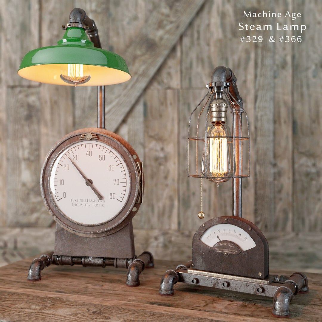 Steam Lamp 329 3d Model