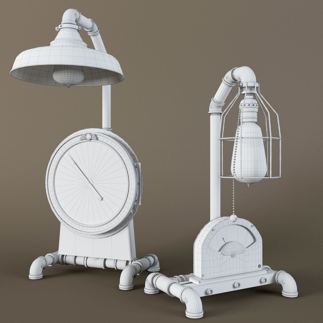 Steam Lamp 329 3d Model