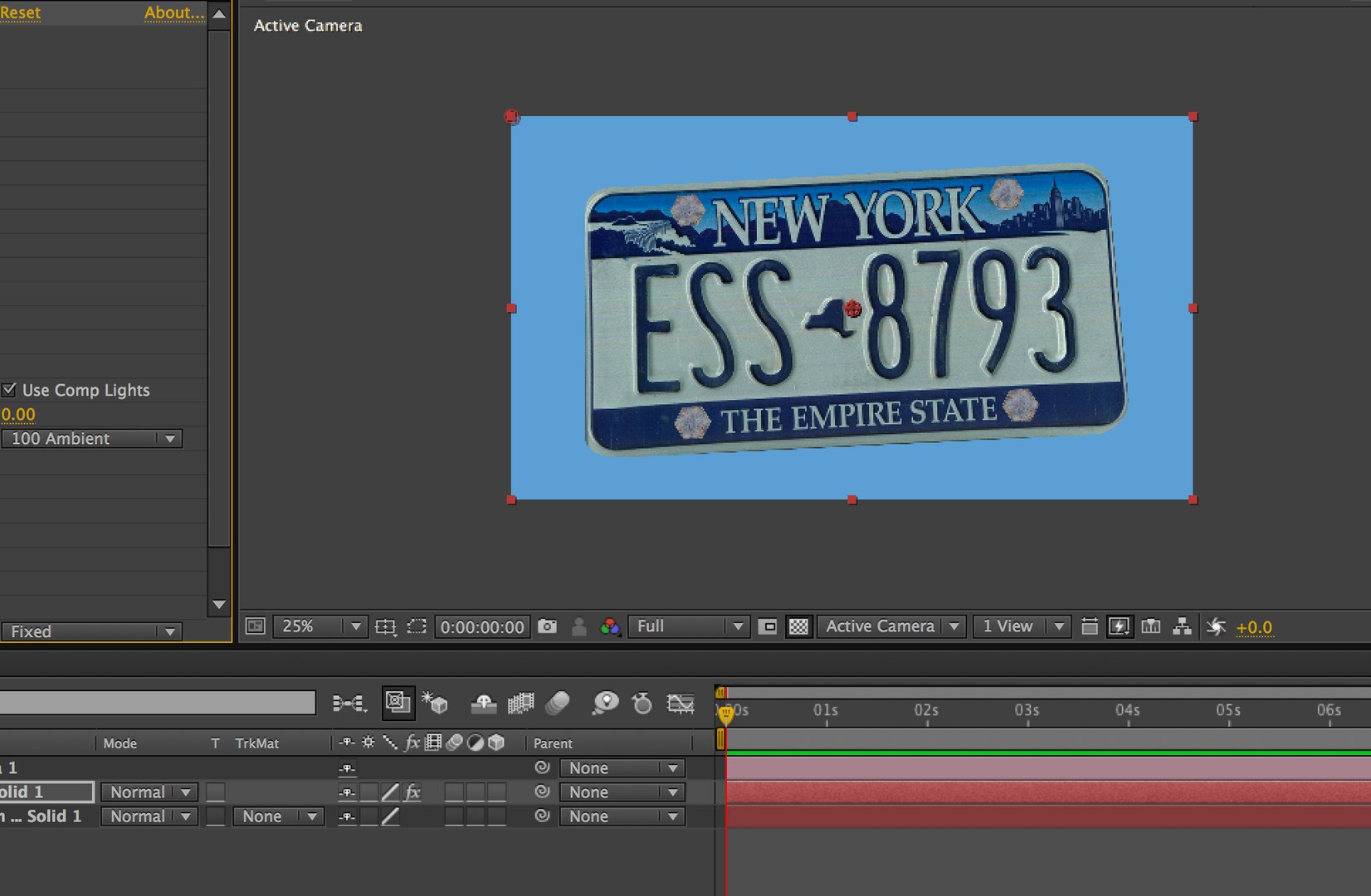 3d License Plate Model