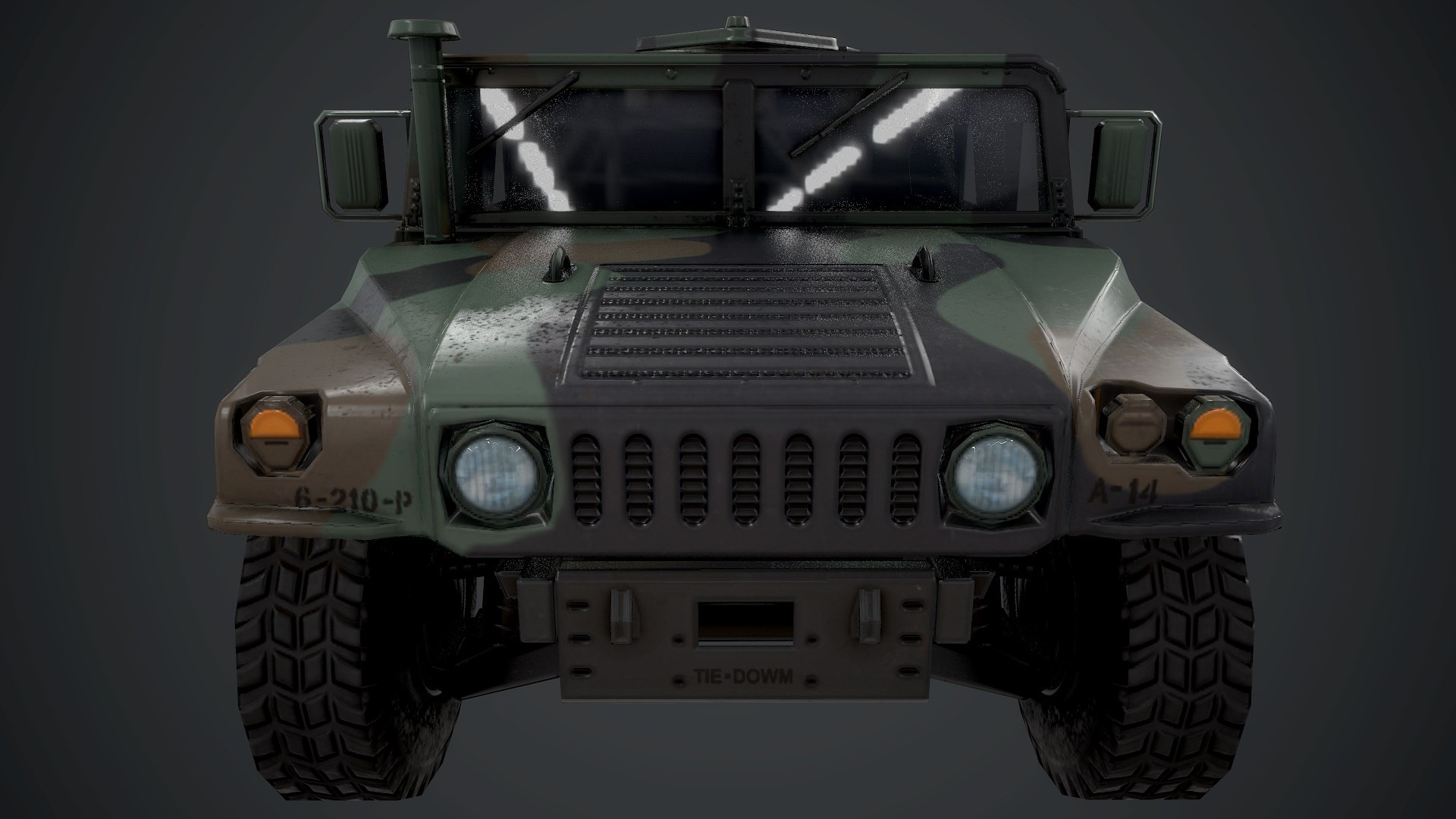3D Car Military Model - TurboSquid 1421487