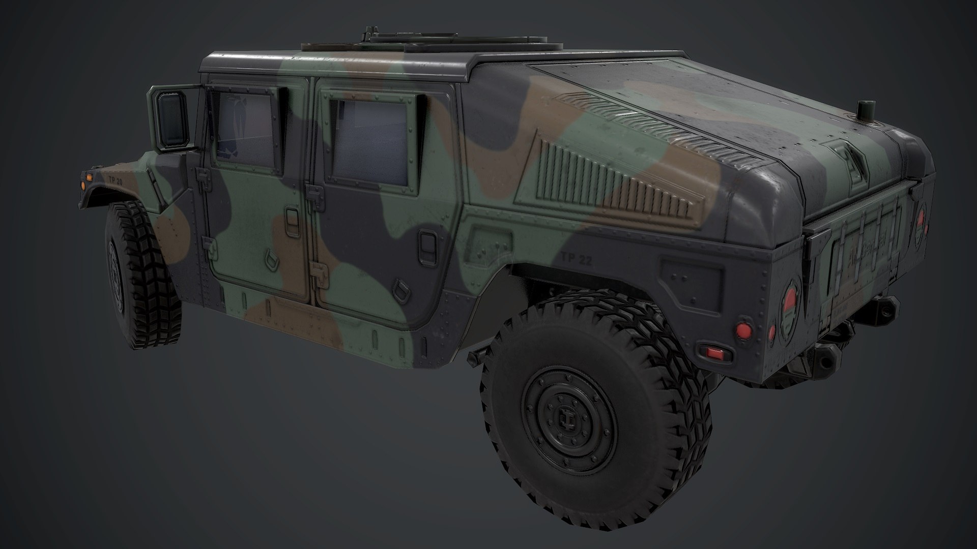 3D Car Military Model - TurboSquid 1421487