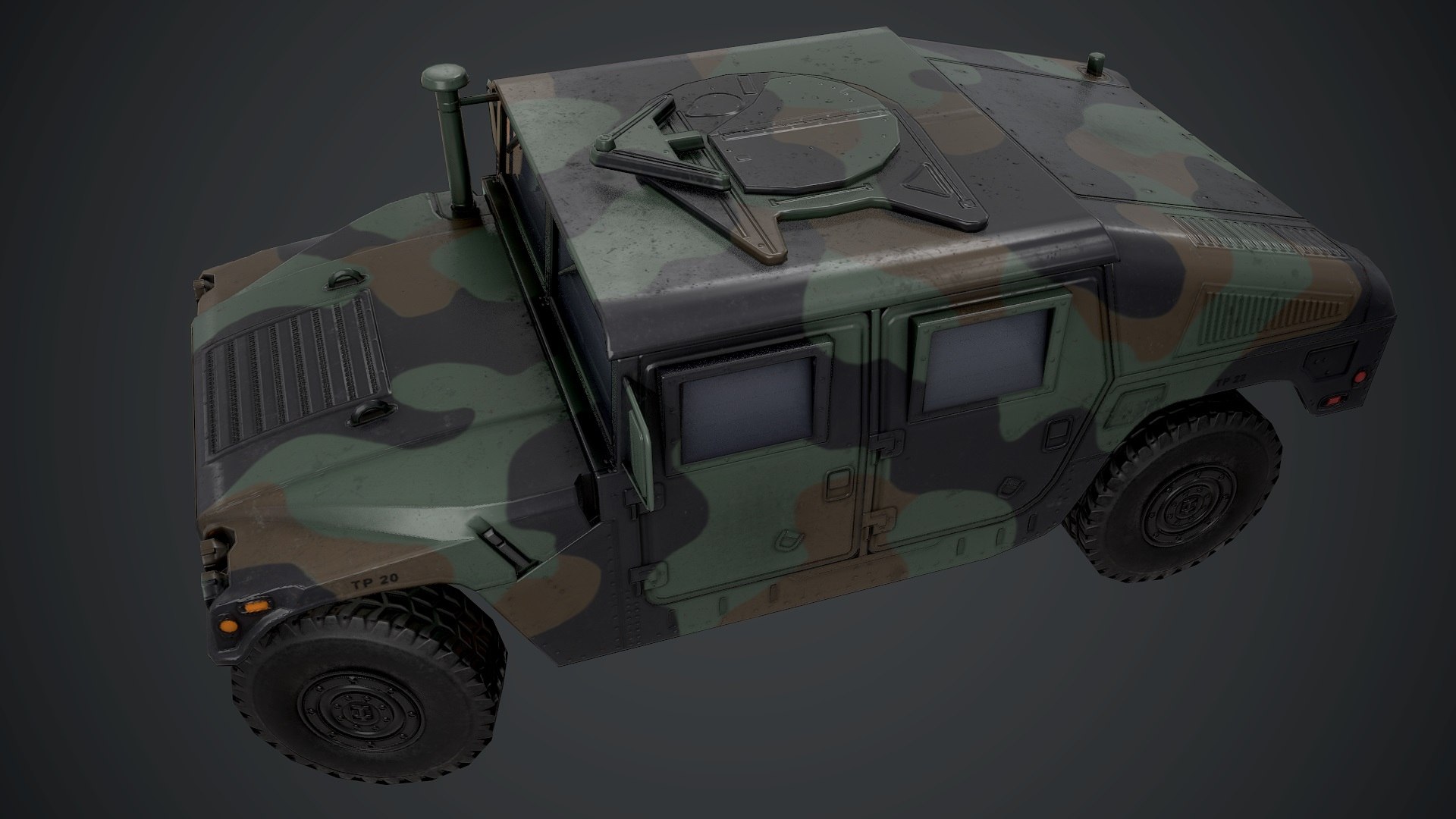 3D Car Military Model - TurboSquid 1421487
