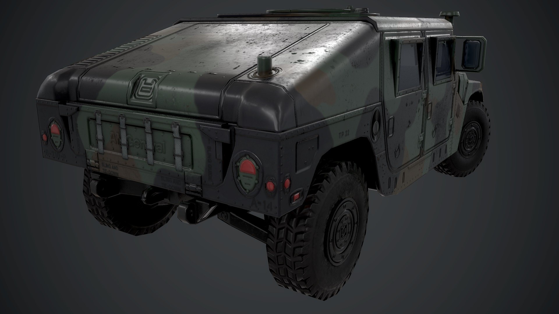 3D Car Military Model - TurboSquid 1421487